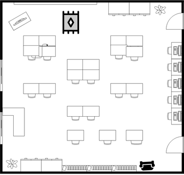 School Classroom Floor Plan | Visual Paradigm Диаграммы/дизайны ...
